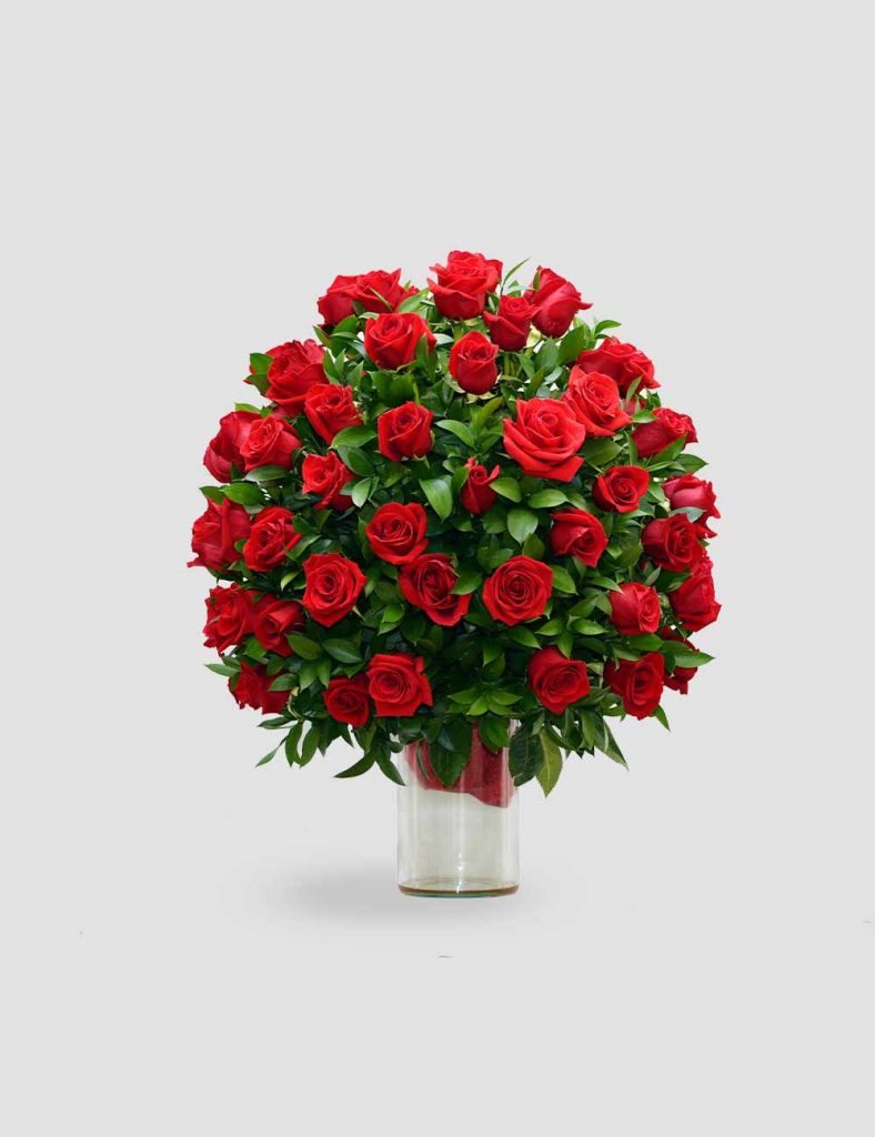 Arreglo Rosas Rojas Redondo - Floristeria Los Colores